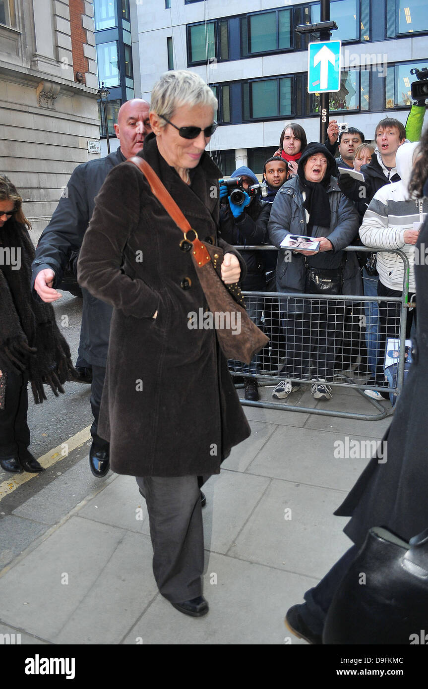 Annie Lennox at the BBC Radio 2 studios London, England - 04.03.11 Stock Photo - Alamy