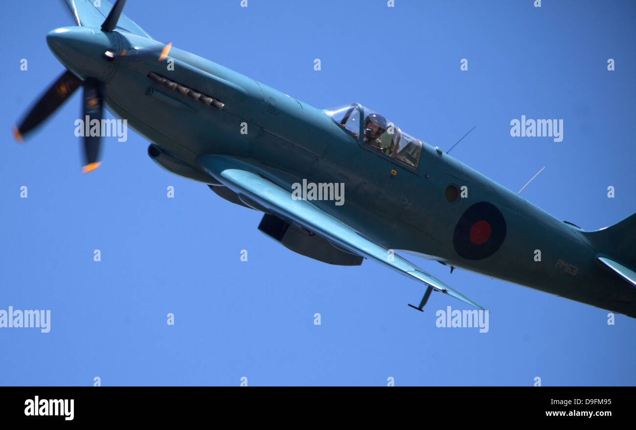 Spitfire PRX1X of the Battle of Britain Memorial Flight at an air ...