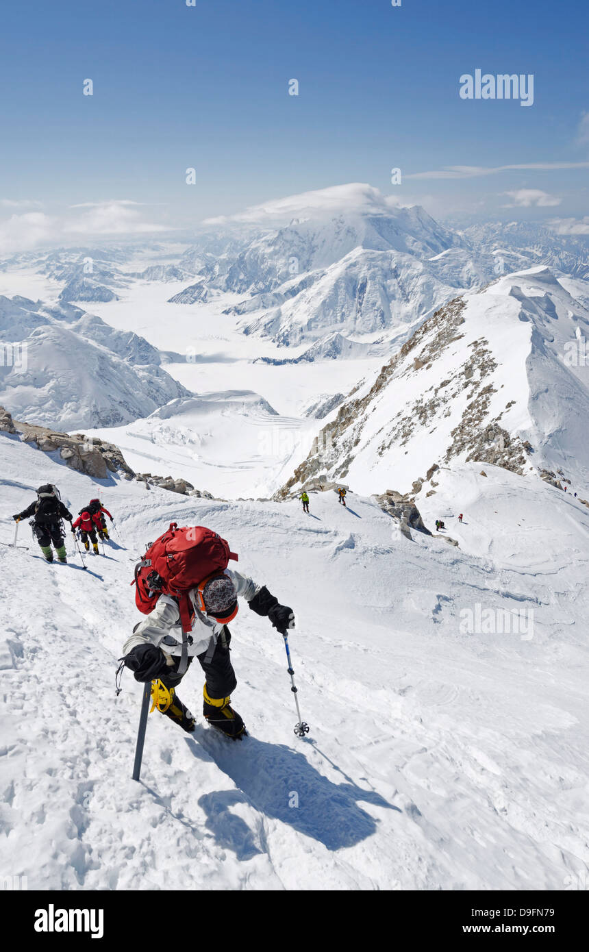 Climbing expedition on Mount McKinley, 6194m, Denali National Park ...