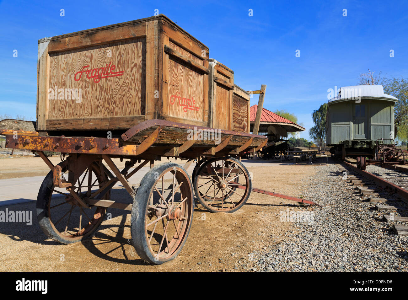 Wagon in Yuma Quartermaster Depot State Historic Park, Yuma, Arizona ...