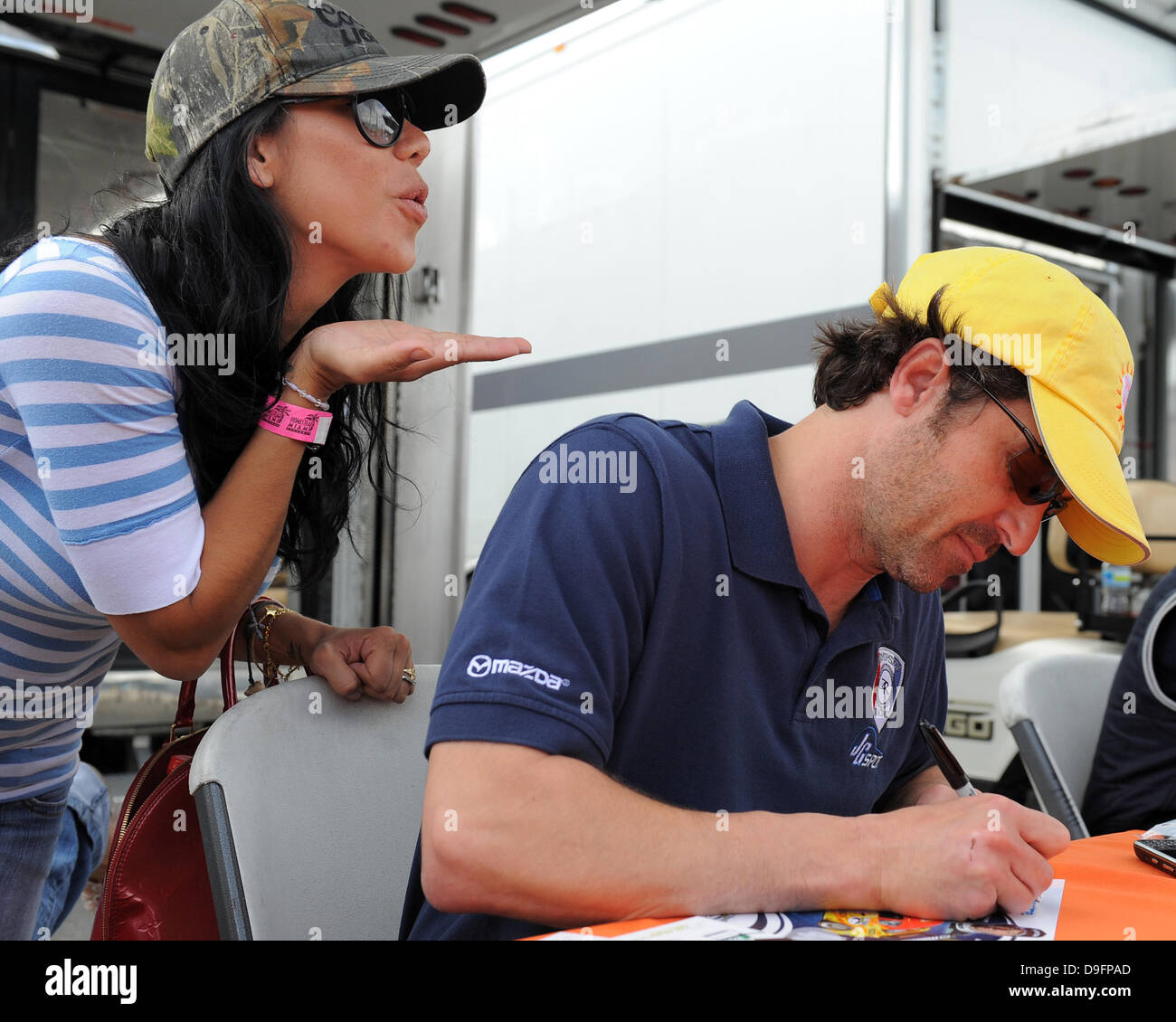 Patrick Dempsey attends the Miami Grand Prix featuring the Grand Am ...