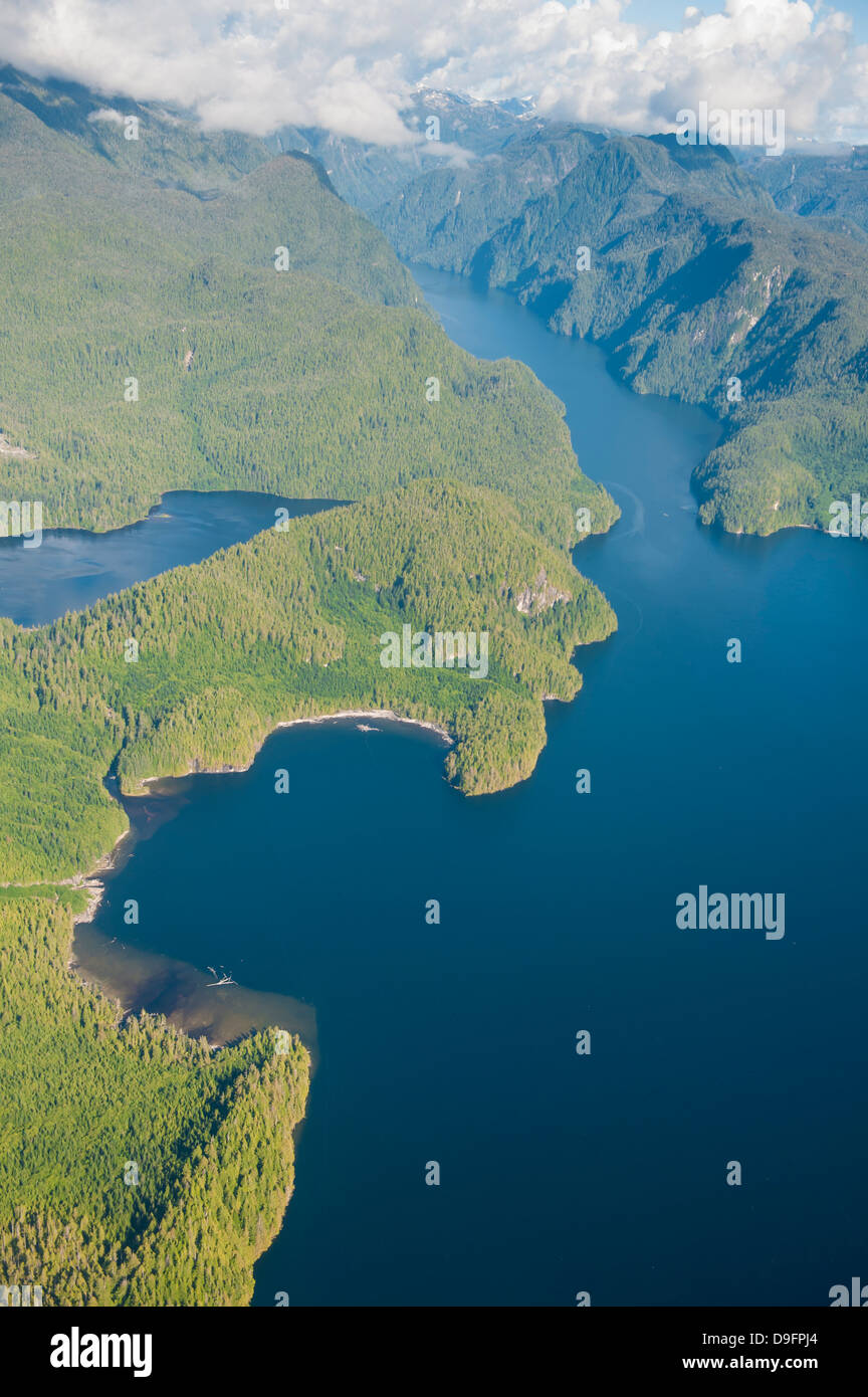 Coastal scenery in Great Bear Rainforest, British Columbia, Canada ...