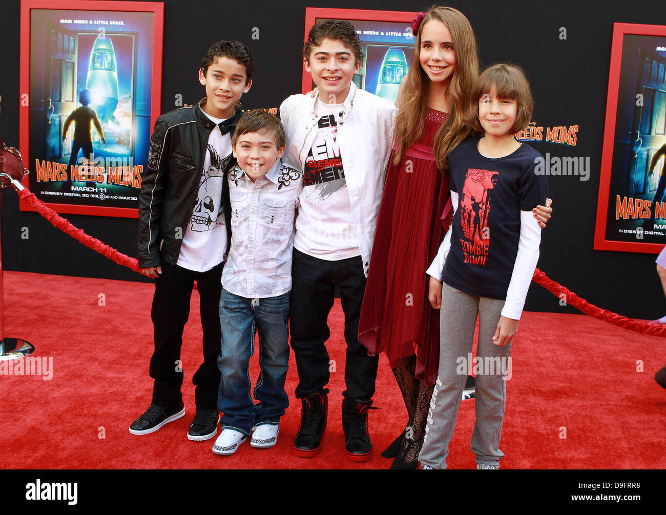 Ryan, Robert and Raymond Ochoa at the Los Angeles premiere of 'Mars ...