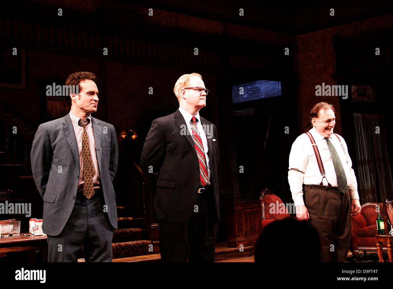 Jason Patric, Jim Gaffigan and Brian Cox Opening night of the Broadway ...