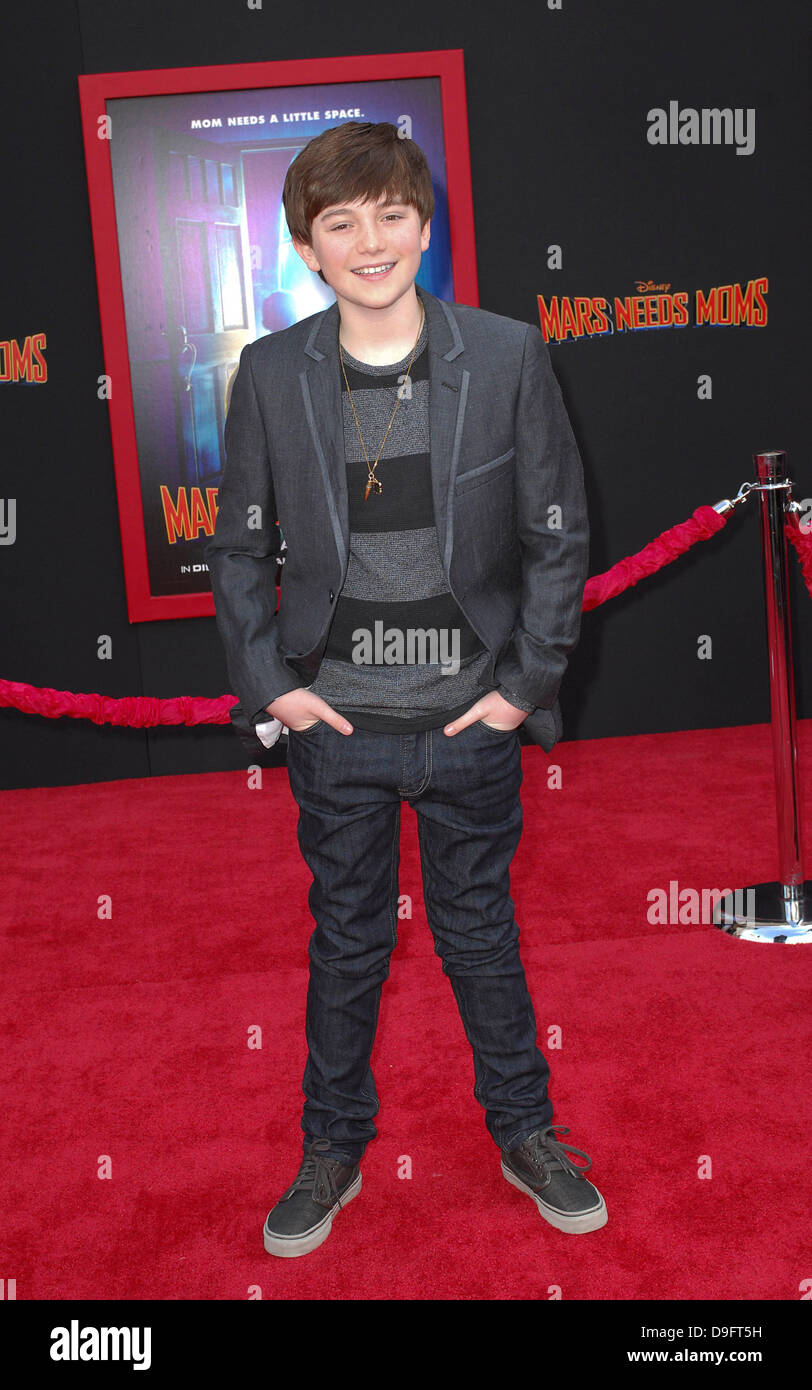 Grayson Chance, at the Los Angeles premiere of 'Mars Needs Moms 3D' at ...