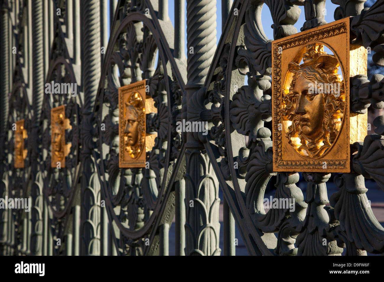 Gates of the Royal Palace of Turin (Palazzo Reale) embossed with a ...