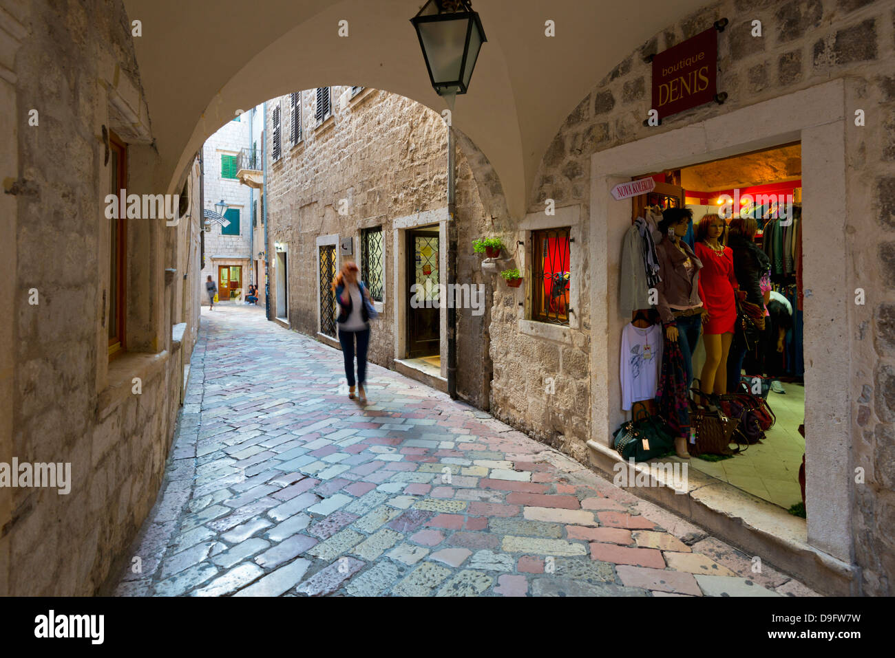 Old Town (Stari Grad), Kotor, Bay of Kotor, UNESCO World Heritage Site ...