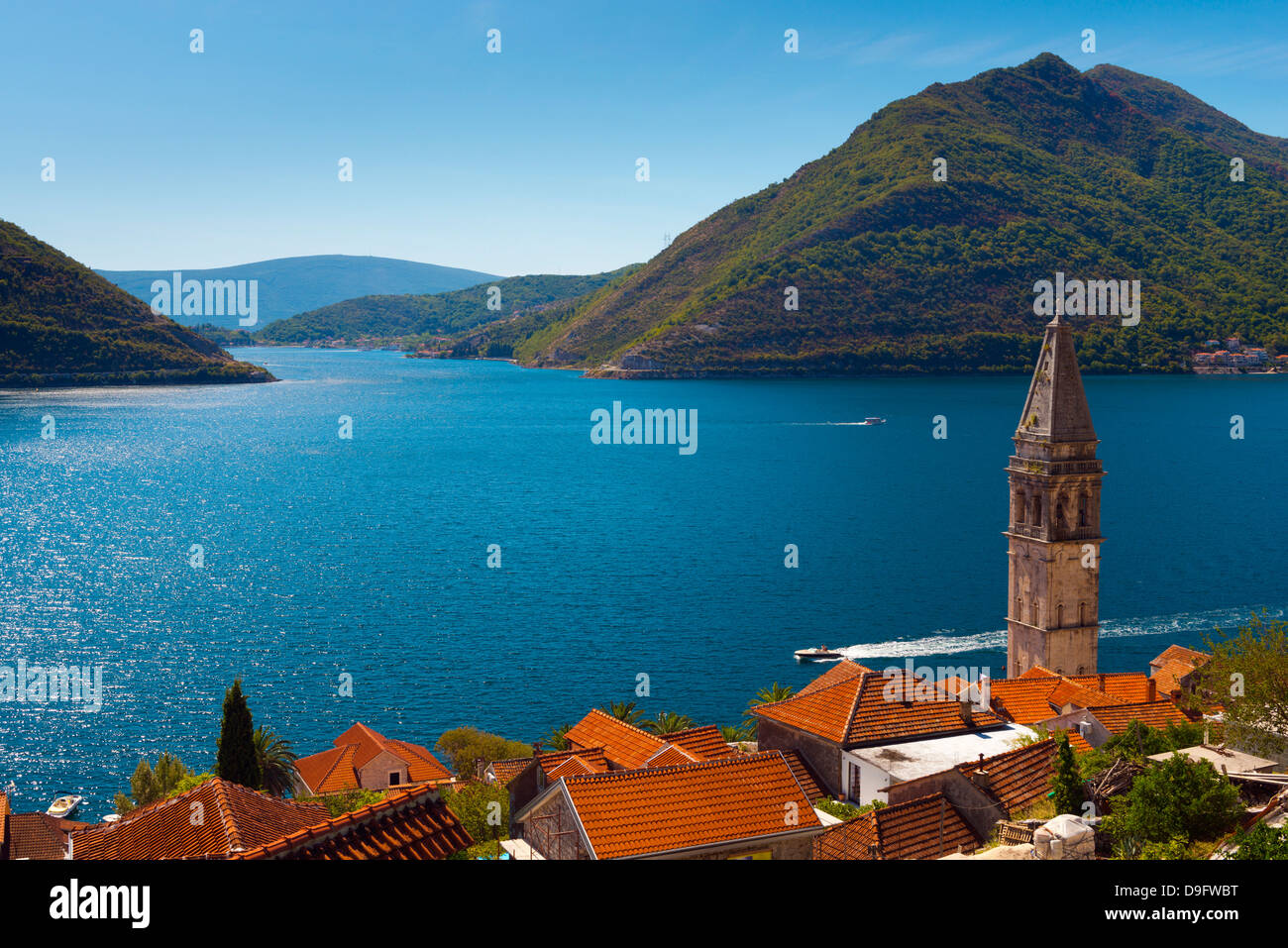 Perast, Bay of Kotor, UNESCO World Heritage Site, Montenegro Stock ...