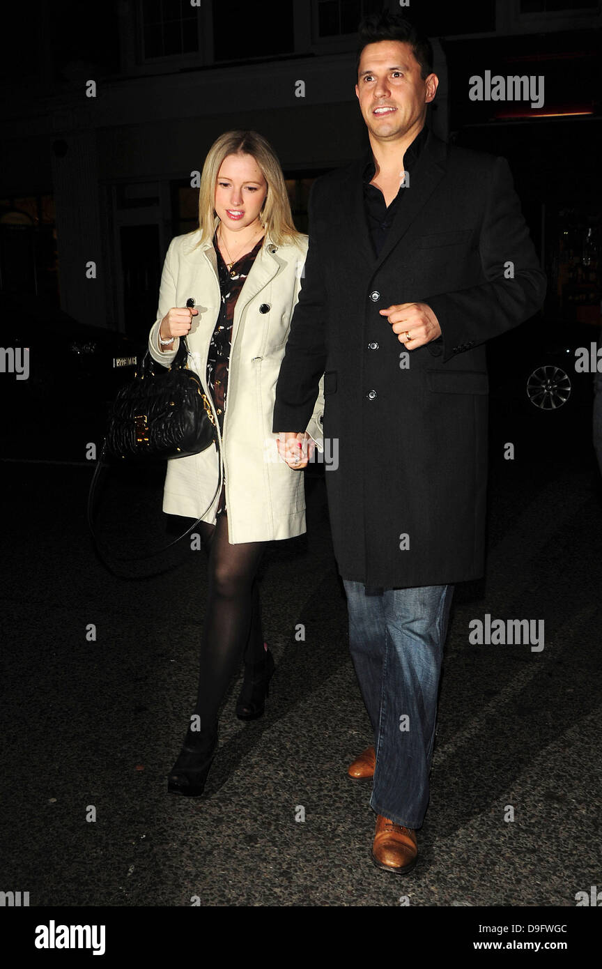 Jeremy Edwards at Sarah Harding and Tom Crane engagement party held at ...