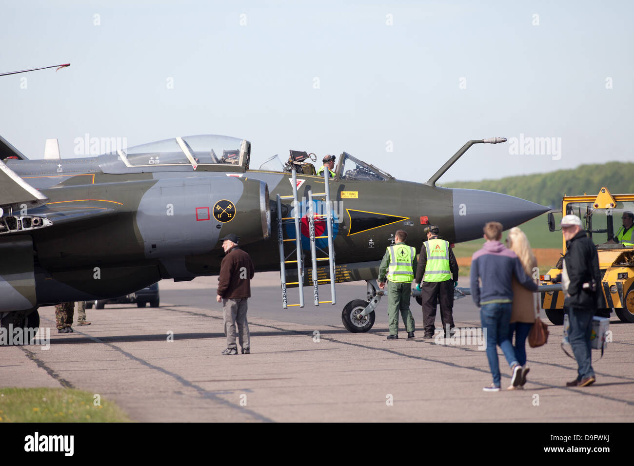 Buccaneer S2B Cold war 1960s RAF aircraft tactical bomber taxiing at ...