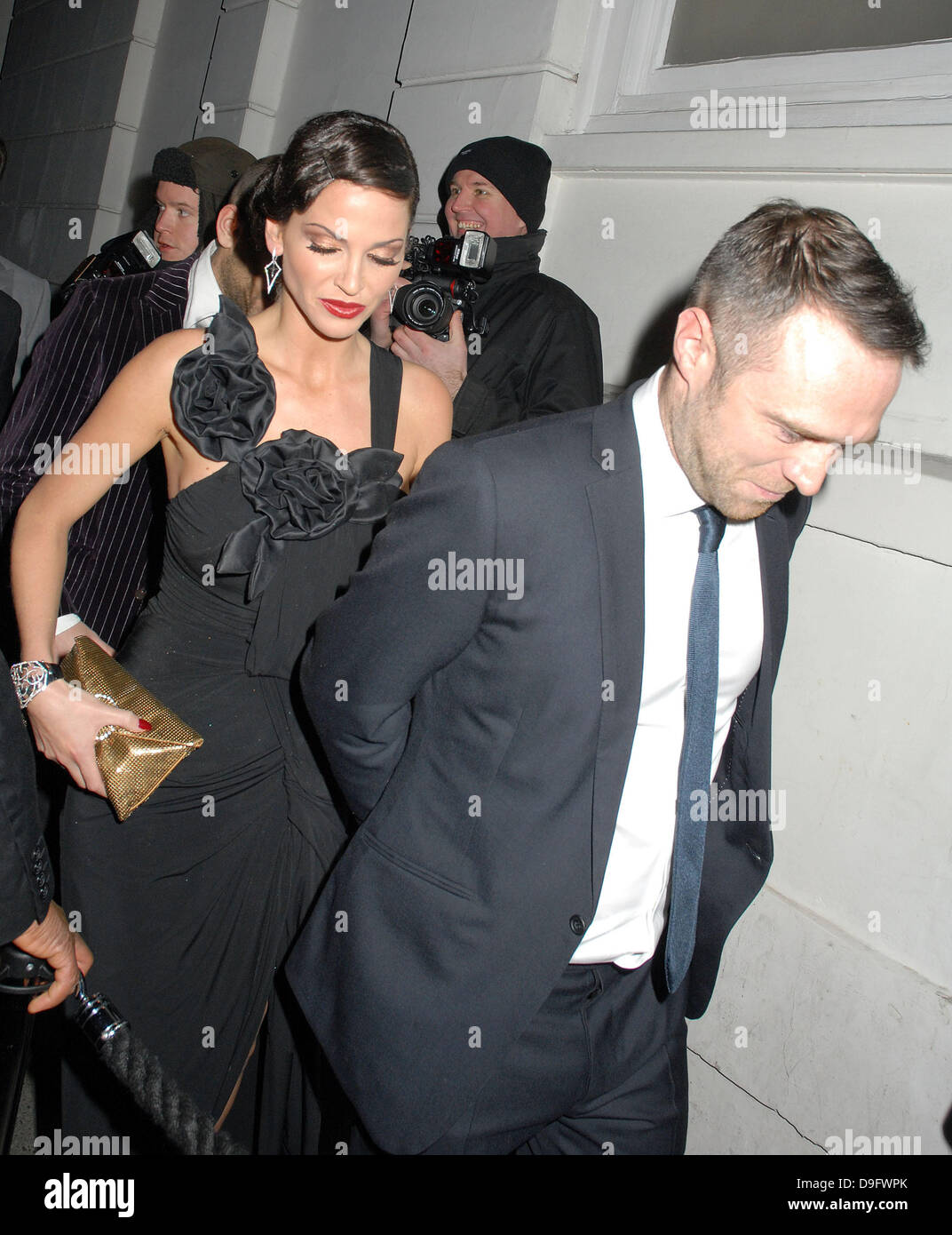 Sarah Harding and Tom Crane at their engagement party held at The ...