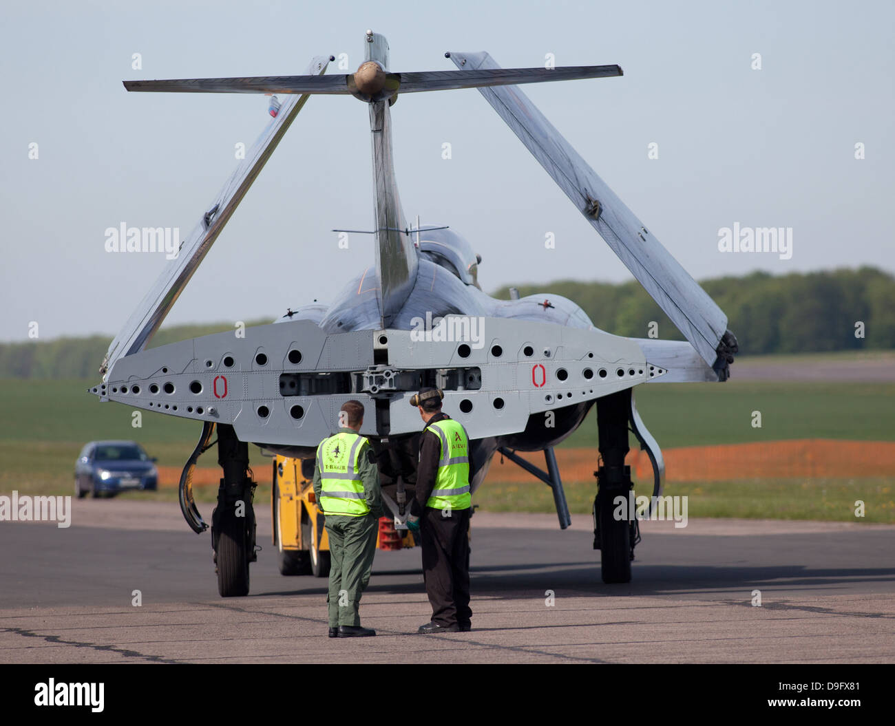 Buccaneer S2B Cold war 1960s RAF aircraft tactical bomber taxiing at ...