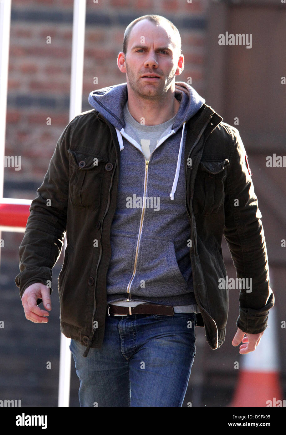 Will Thorp on the set of 'Coronation Street' Manchester, England - 07. ...