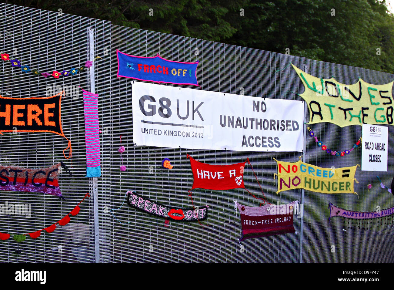 Belfast Northern Ireland 17th June 2013 G8 Recap Thousands Of