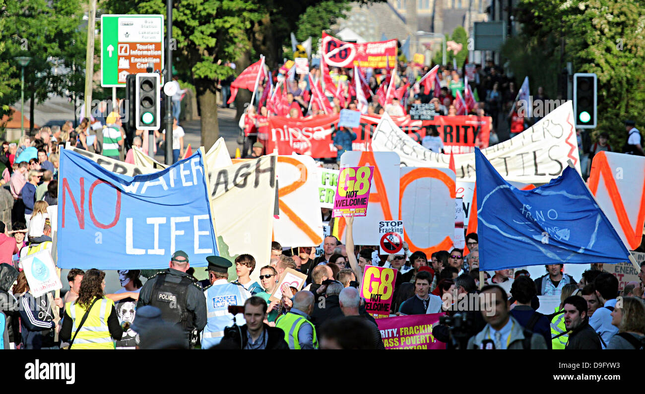 Belfast , Northern Ireland. 17th June 2013. G8 RECAP - Thousands of ...