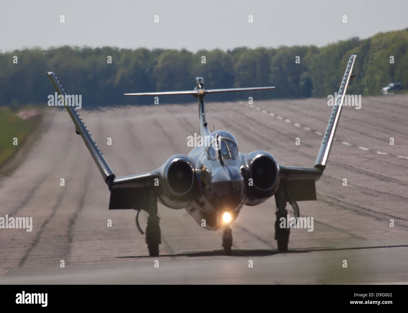 Buccaneer S2B Cold war 1960s RAF aircraft tactical bomber taxiing at ...