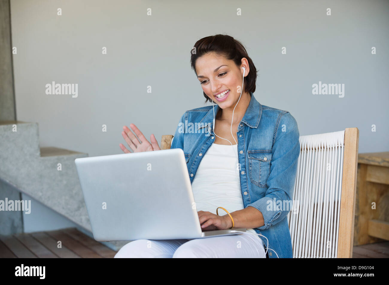 Online communication computer chatting hi-res stock photography and ...