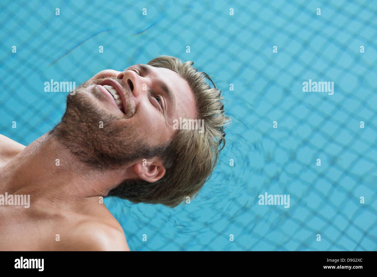 Man in a swimming pool Stock Photo - Alamy