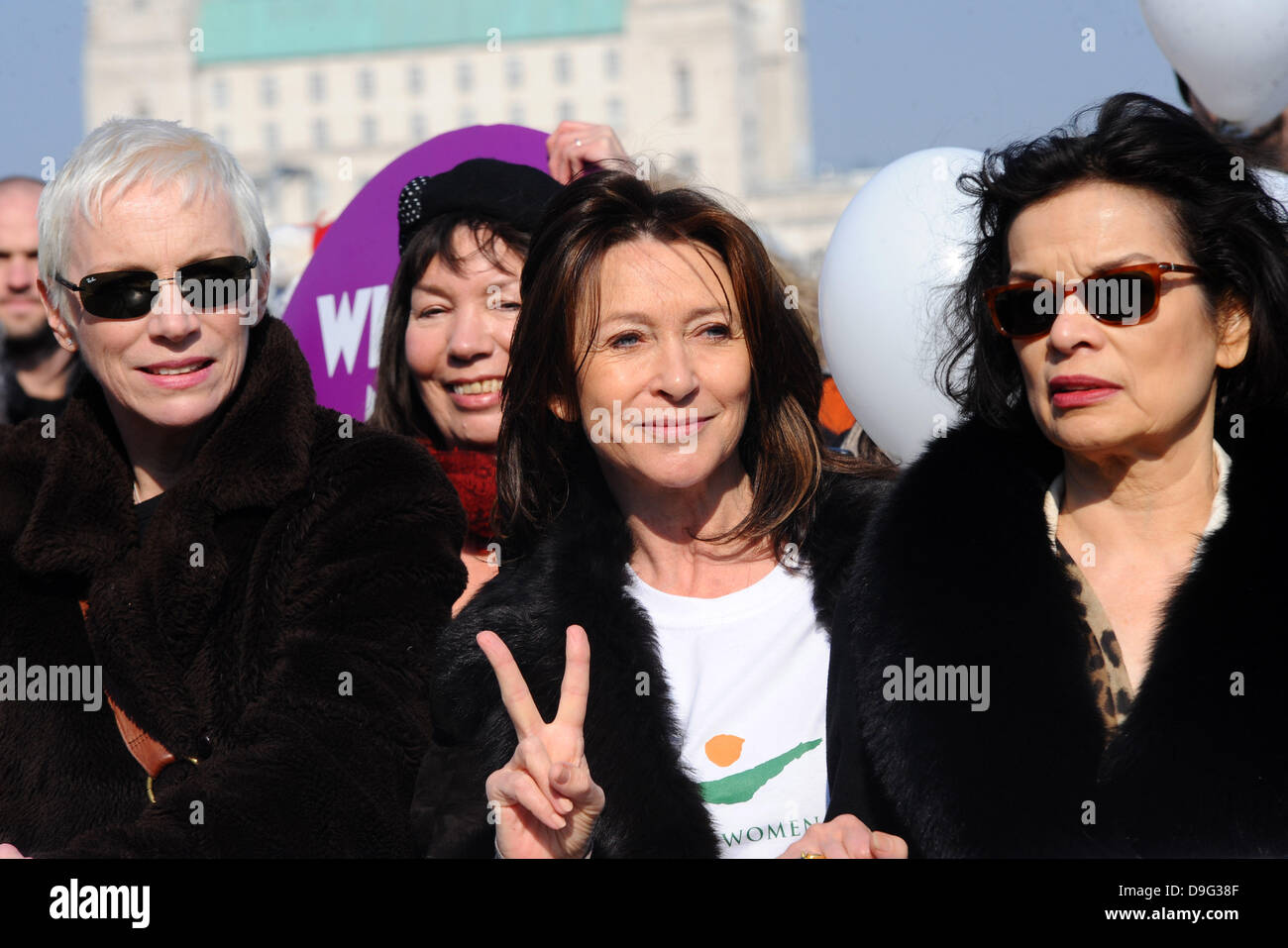 Annie Lennox, Cherie Lunghi and Bianca Jagger attend photocall ahead of ...