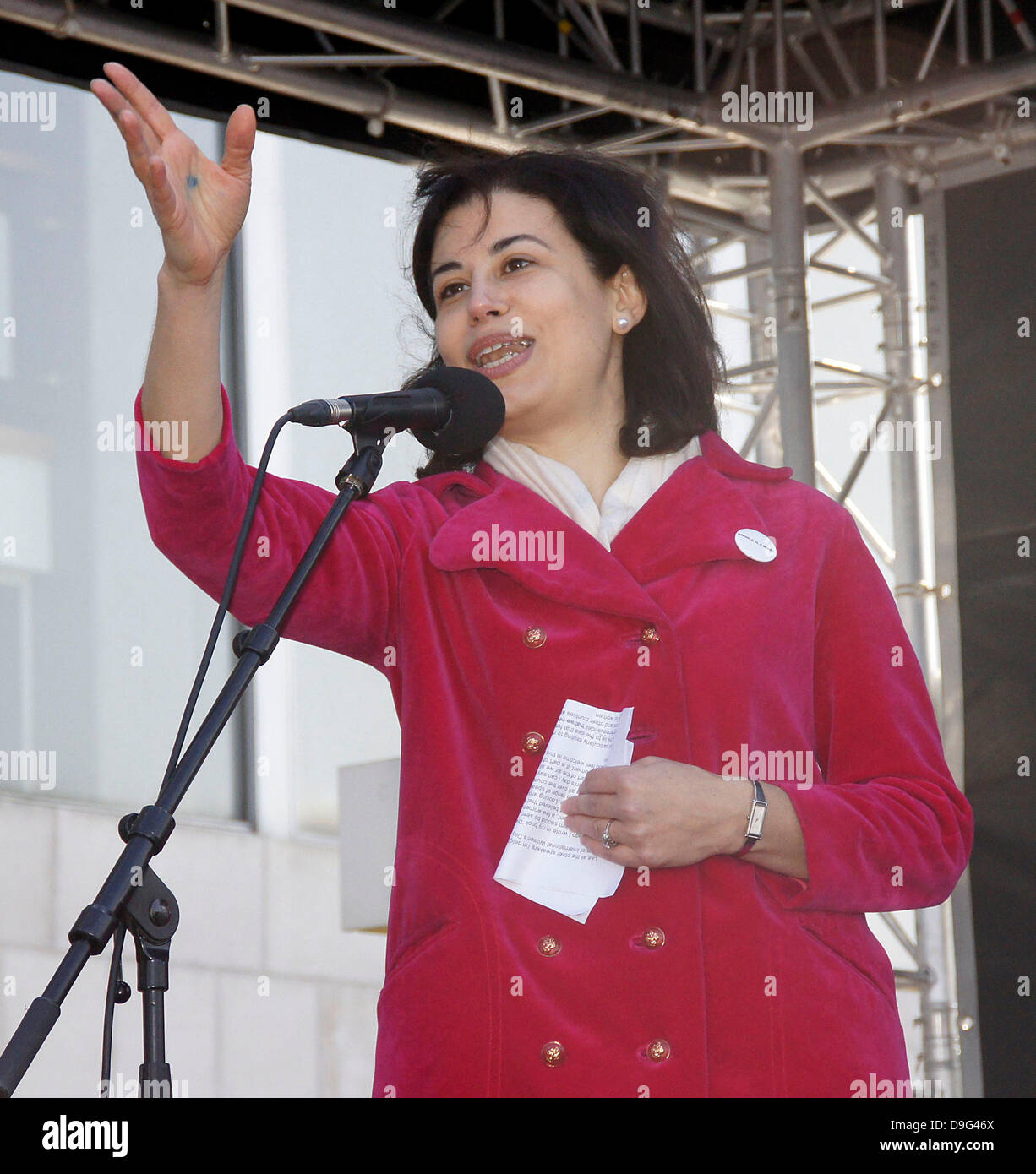Natasha Walter attends Join Me On The Bridge photocall ahead of a march ...