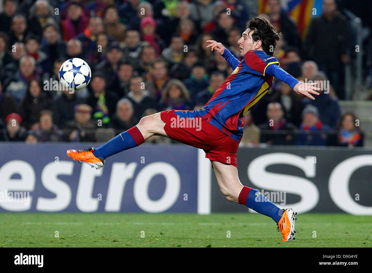 FC Barcelona's Leo Messi UEFA Champions League match between Barcelona ...