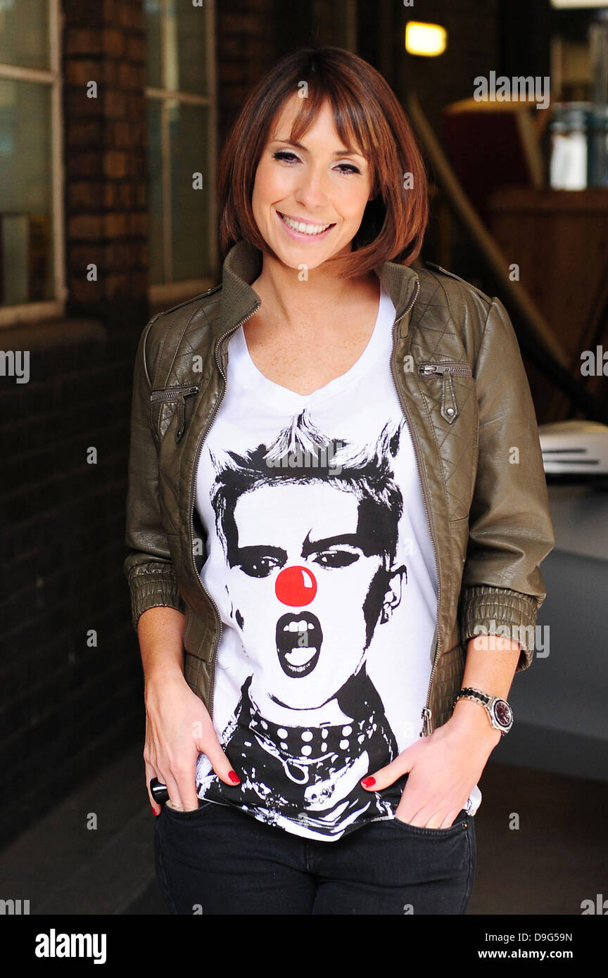 Alex Jones outside the ITV studios London, England - 09.03.11 Credit ...