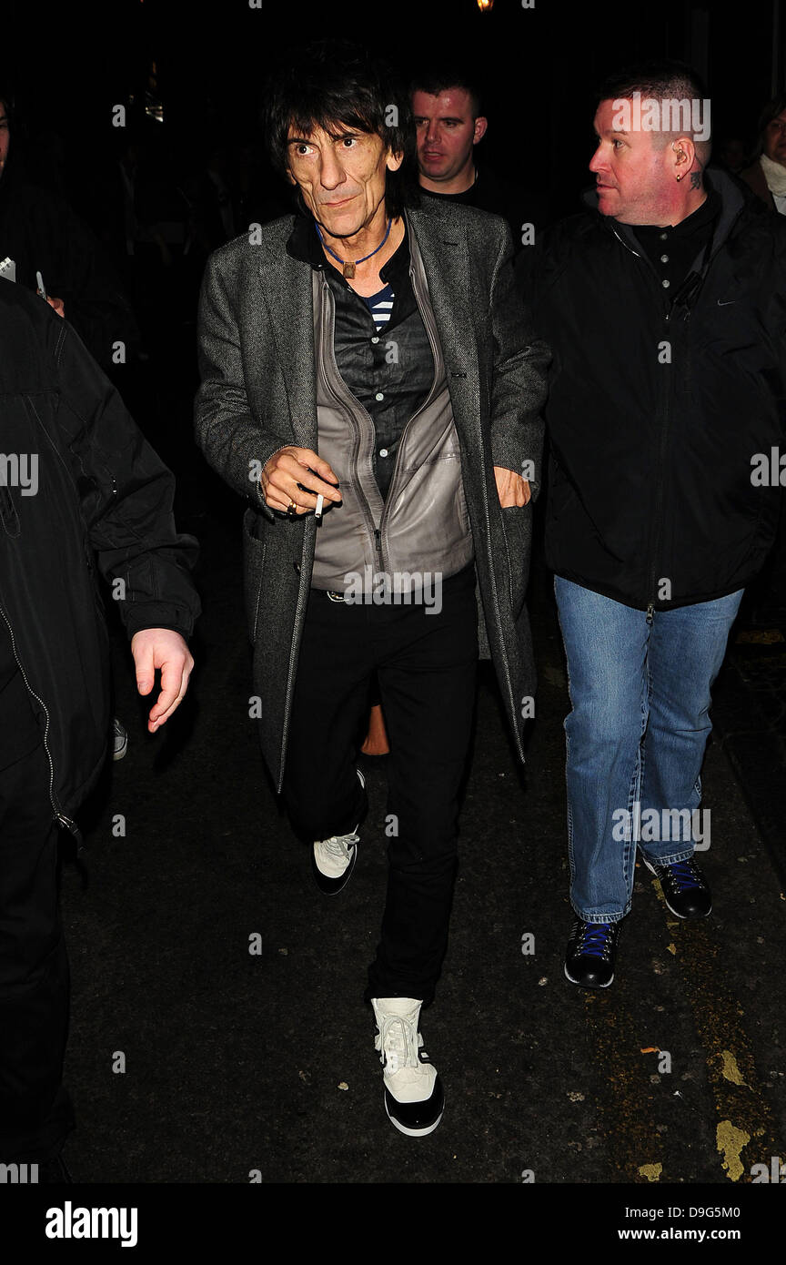 Ronnie Wood at a tribute to Ian Stewart, 'Boogie for Stu' concert at ...