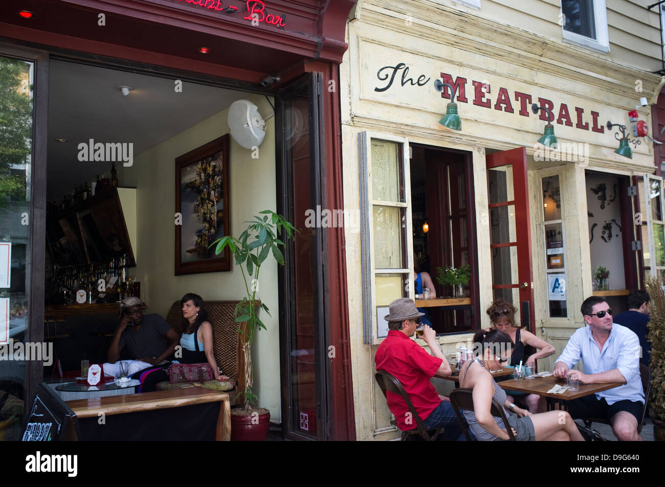 Restaurant The Meatball. Bedford Avenue. Williamsburg. Brooklyn. New ...