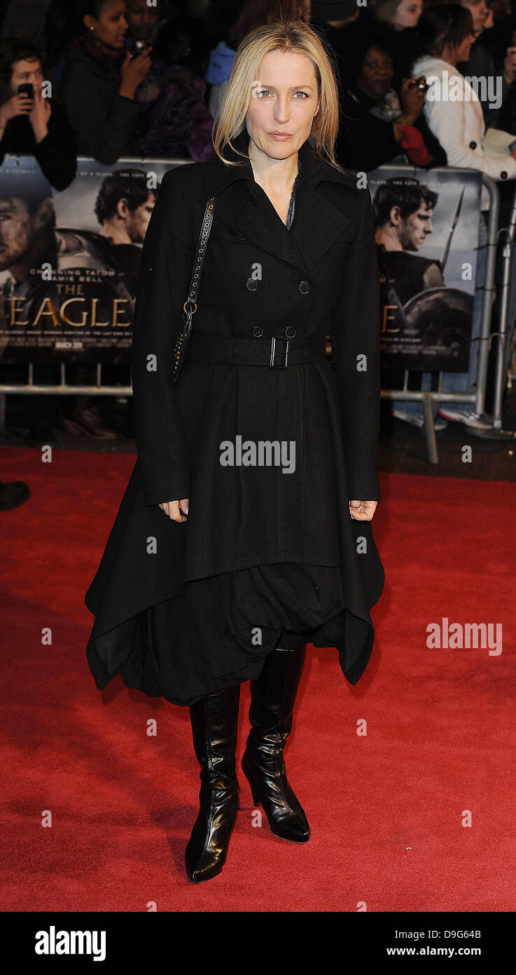 Gillian Anderson at the premiere of The Eagle at Empire, Leicester ...