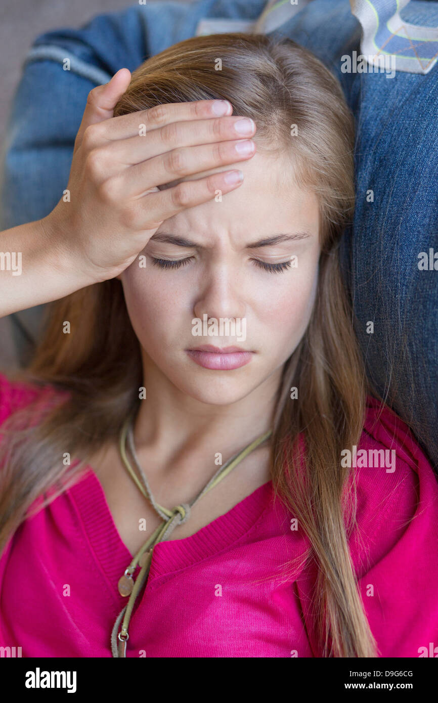 Girl has a headache hi-res stock photography and images - Alamy