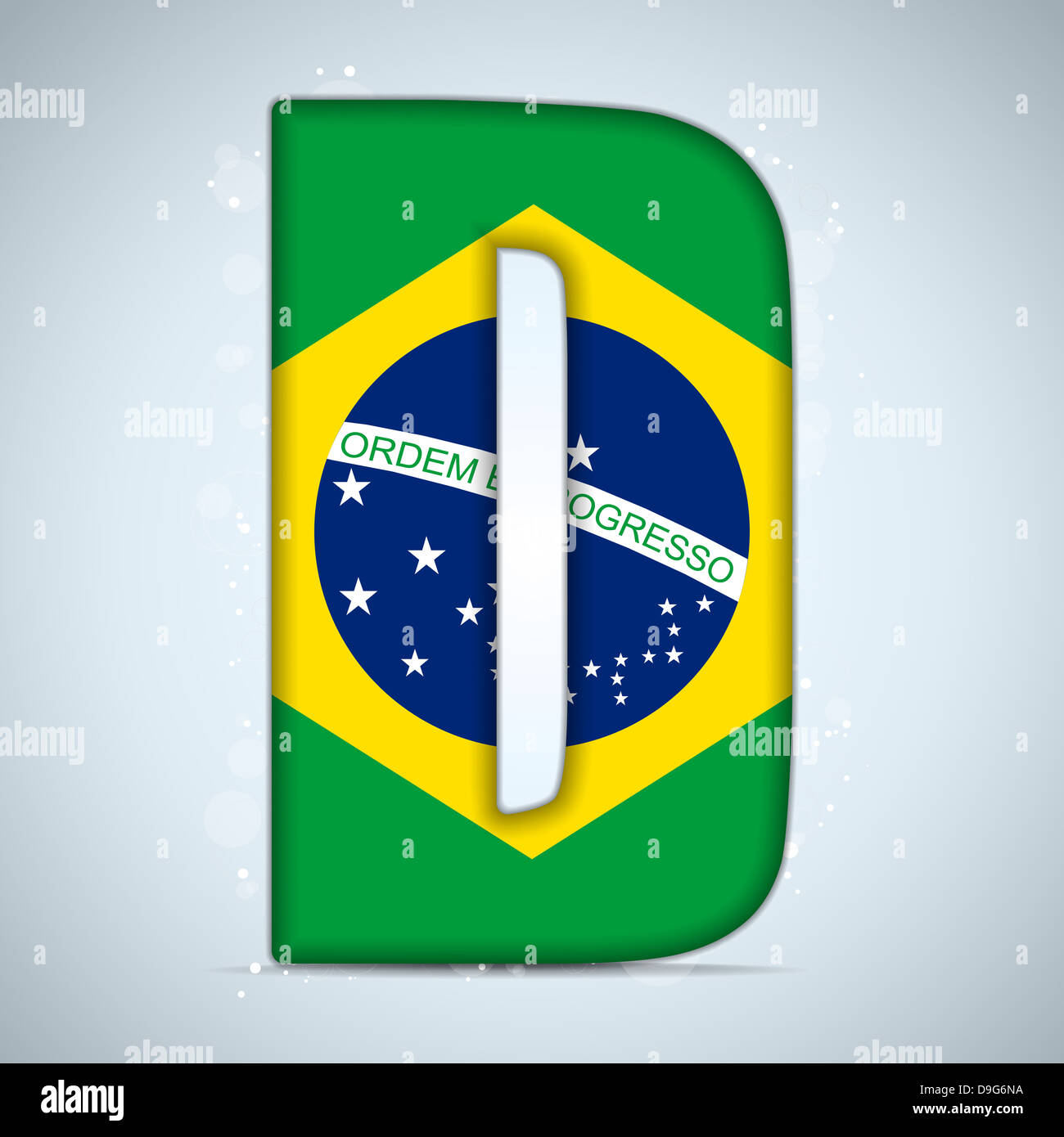 Vector - Brazil Flag Brazilian Alphabet Letters Words Stock Photo - Alamy