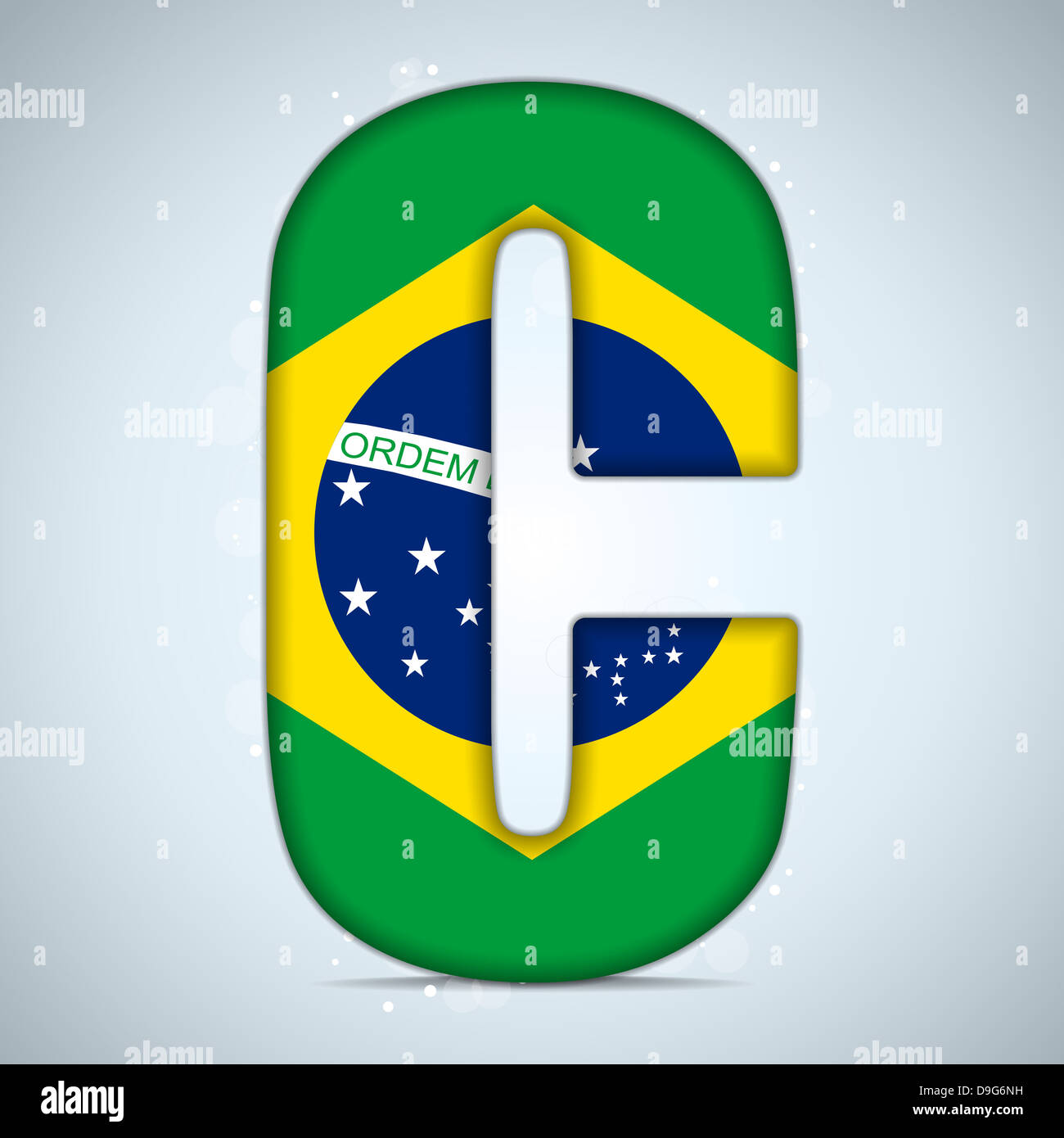 Vector - Brazil Flag Brazilian Alphabet Letters Words Stock Photo - Alamy