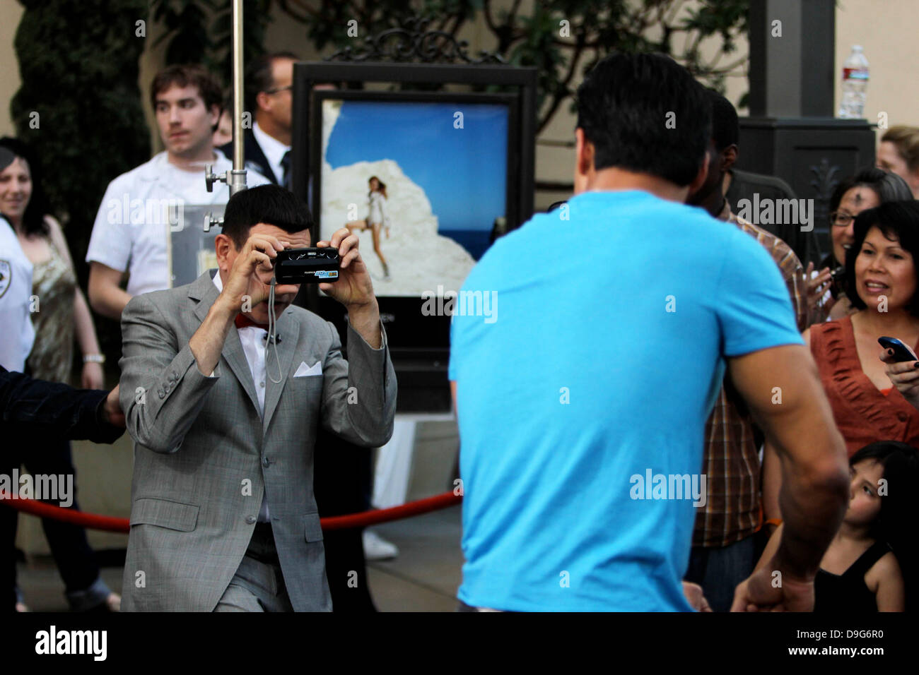 Pee Wee Herman aka Paul Reubens is interviewed by Mario Lopez on Extra ...