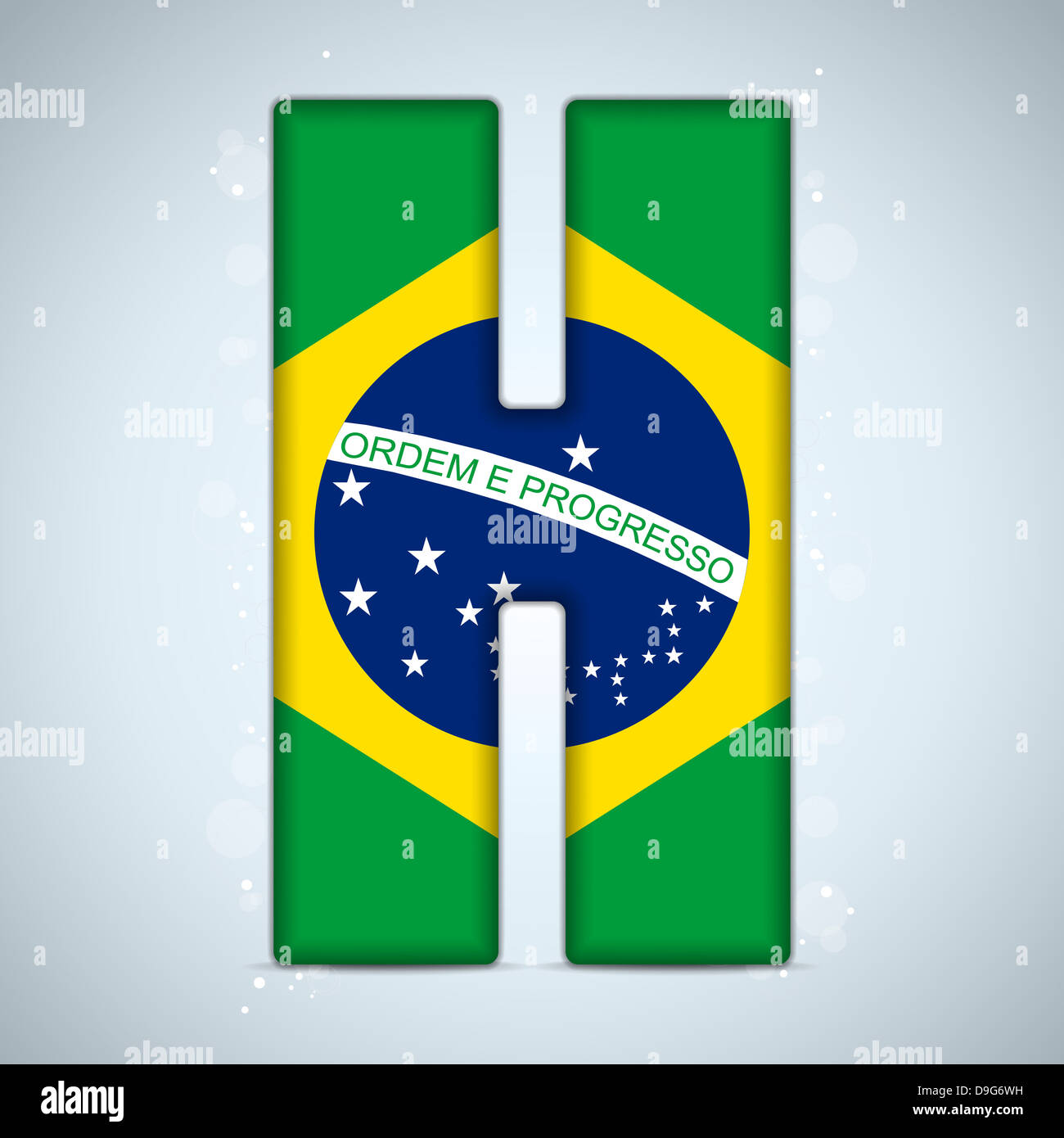 Vector - Brazil Flag Brazilian Alphabet Letters Words Stock Photo - Alamy