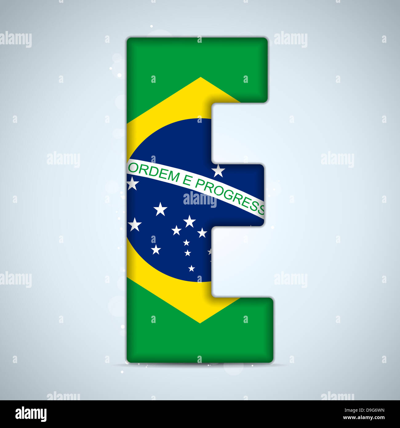 Vector - Brazil Flag Brazilian Alphabet Letters Words Stock Photo - Alamy