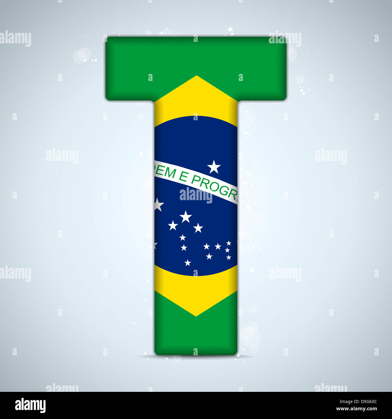 Vector - Brazil Flag Brazilian Alphabet Letters Words Stock Photo - Alamy