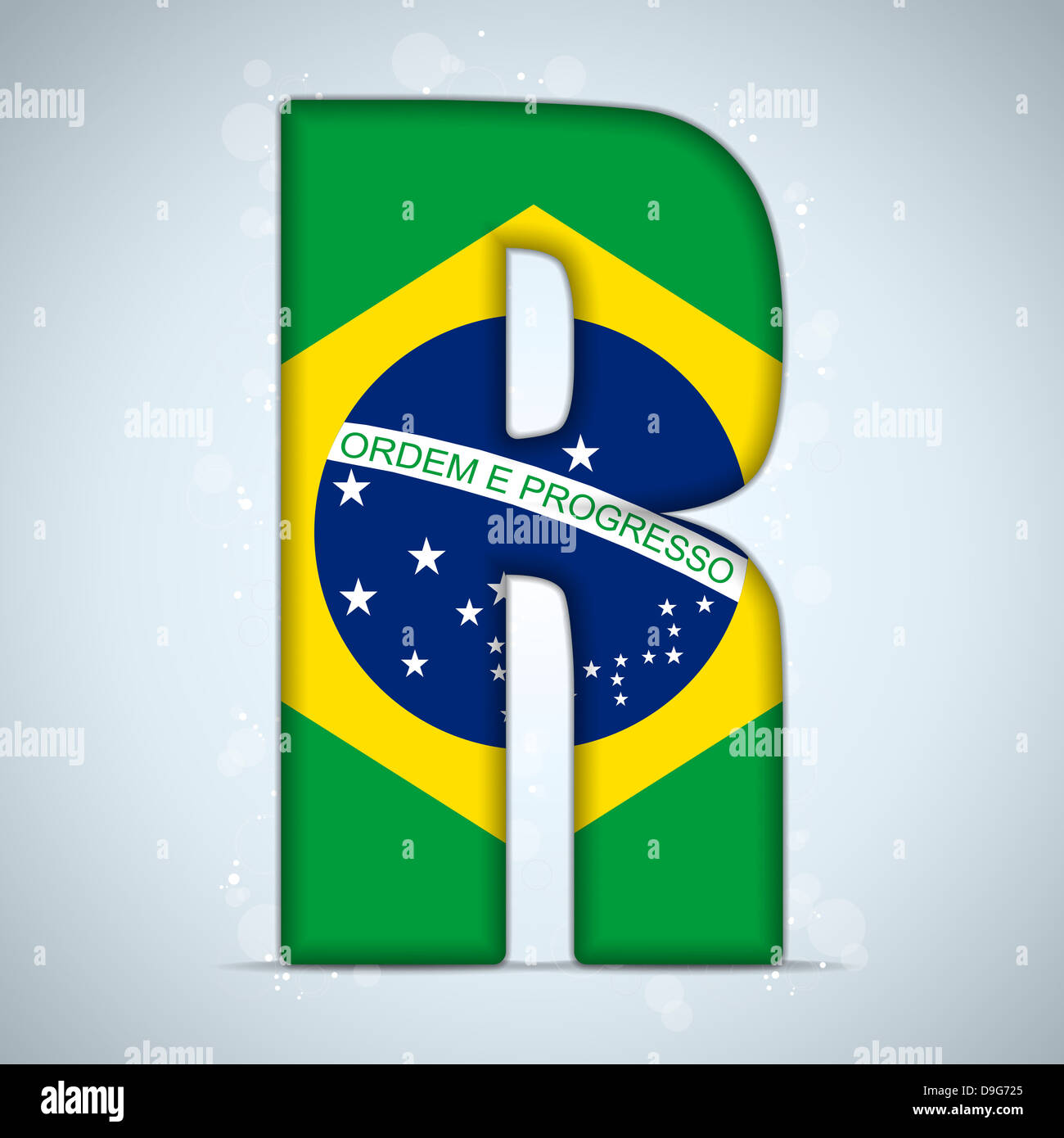 Vector - Brazil Flag Brazilian Alphabet Letters Words Stock Photo - Alamy