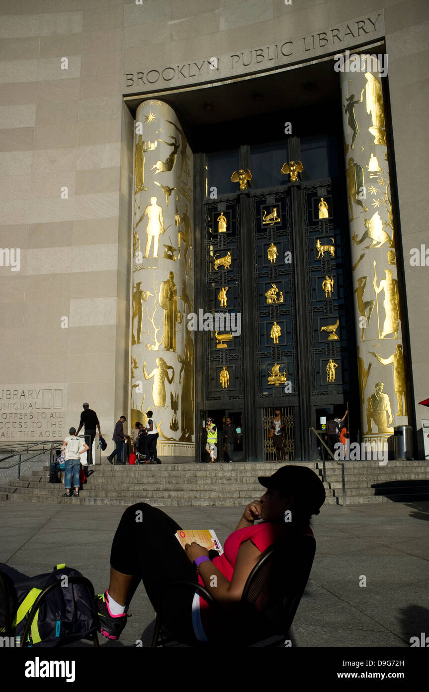 Brooklyn Public Library, Park Slope. Brooklyn. New York Stock Photo - Alamy