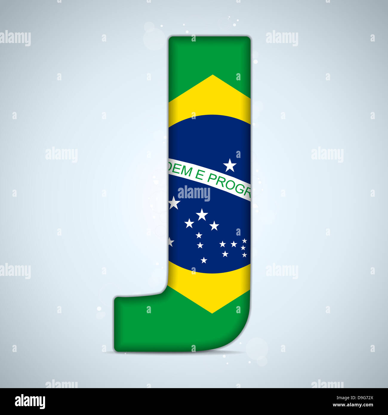 Vector - Brazil Flag Brazilian Alphabet Letters Words Stock Photo - Alamy