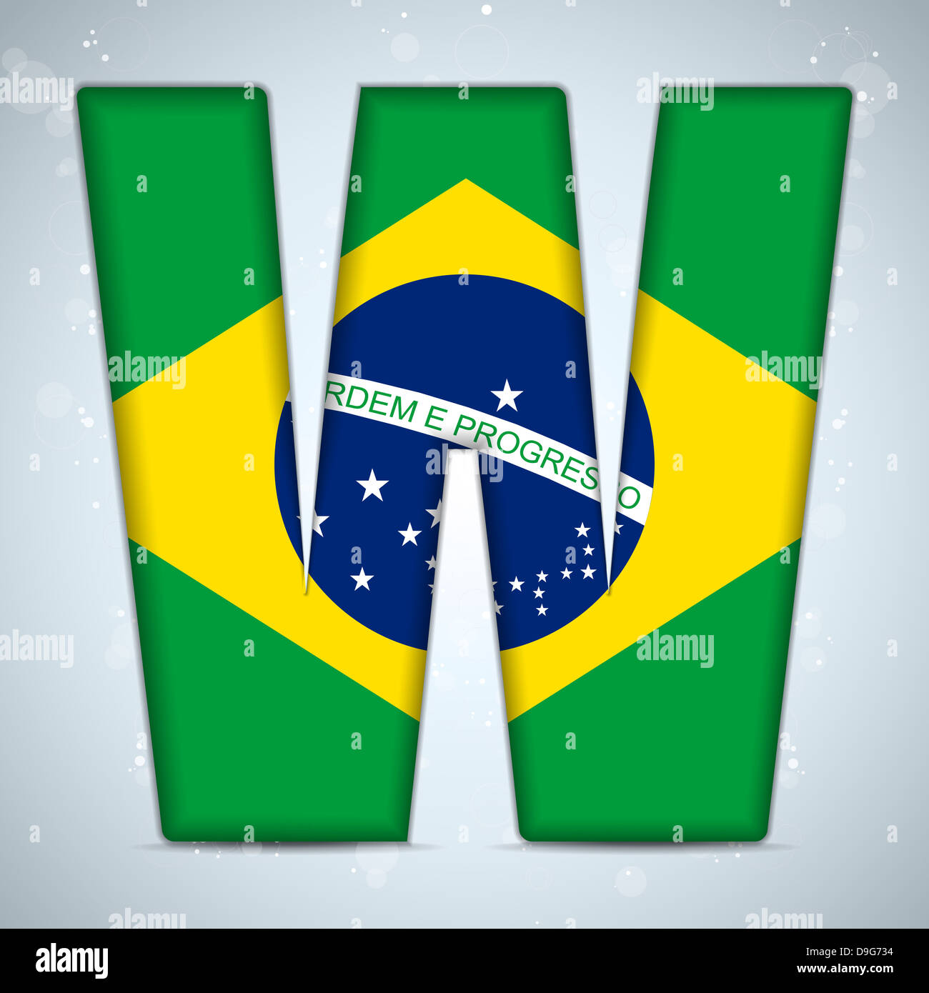 Brazil flag brazilian alphabet letters hi-res stock photography and ...
