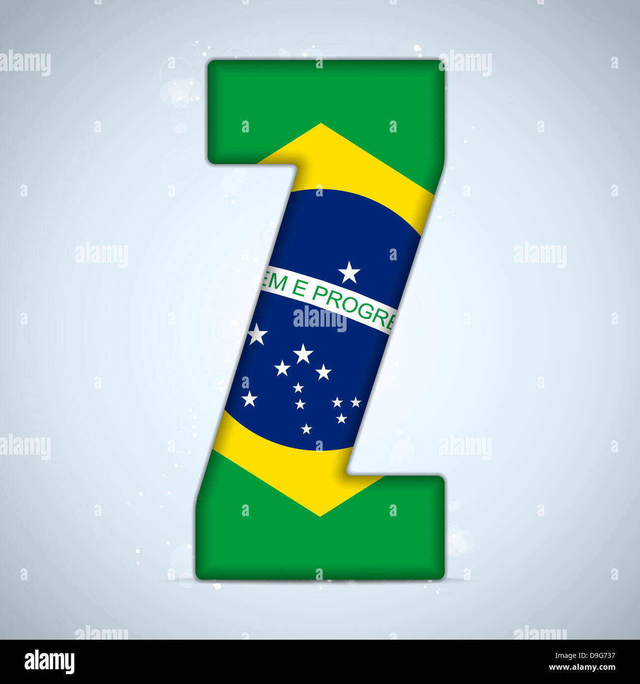 Brazil flag brazilian alphabet letters hi-res stock photography and ...