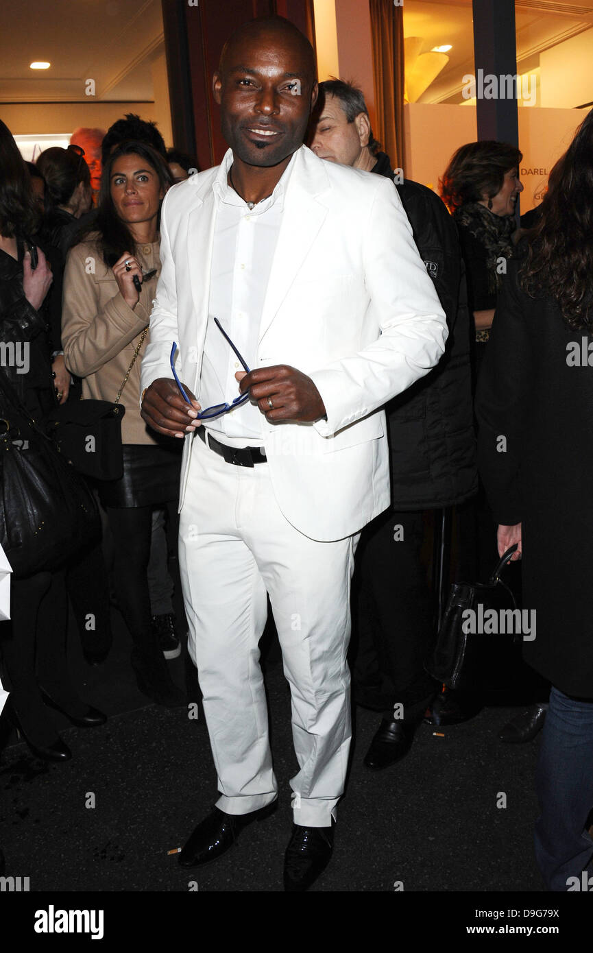 Jimmy Jean Louis attends the opening of the new Gerard Darel Boutique ...