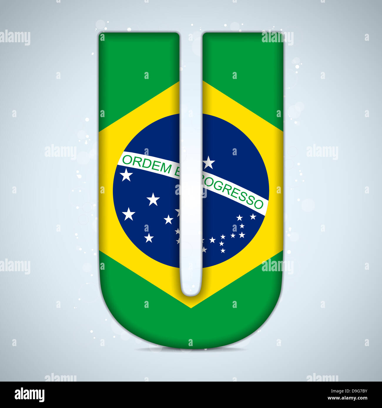 Vector - Brazil Flag Brazilian Alphabet Letters Words Stock Photo - Alamy