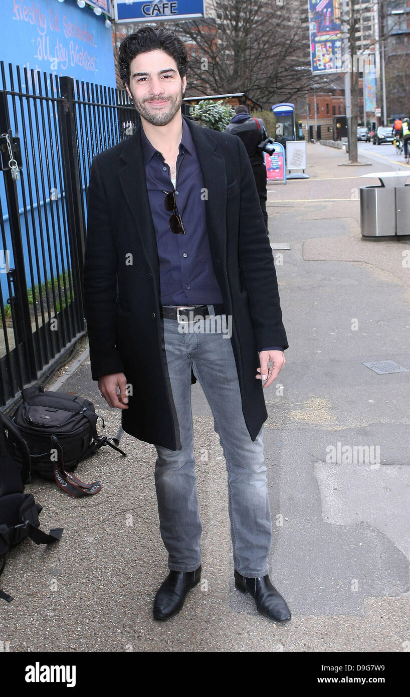 Tahar Rahim at the ITV studios London, England - 10.03.11 Stock Photo ...