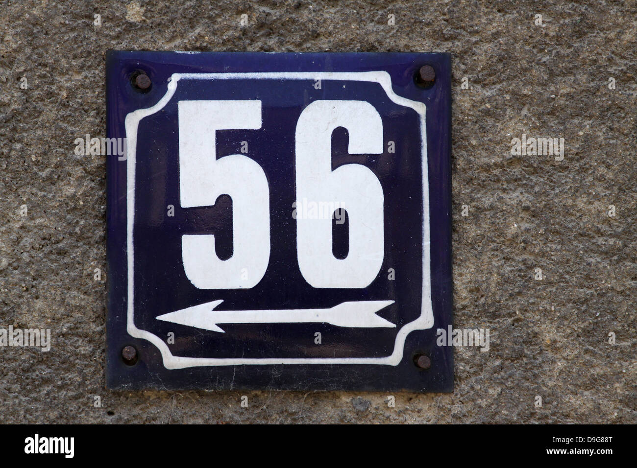 House numbers in different styles and colors (concept for real estate ...