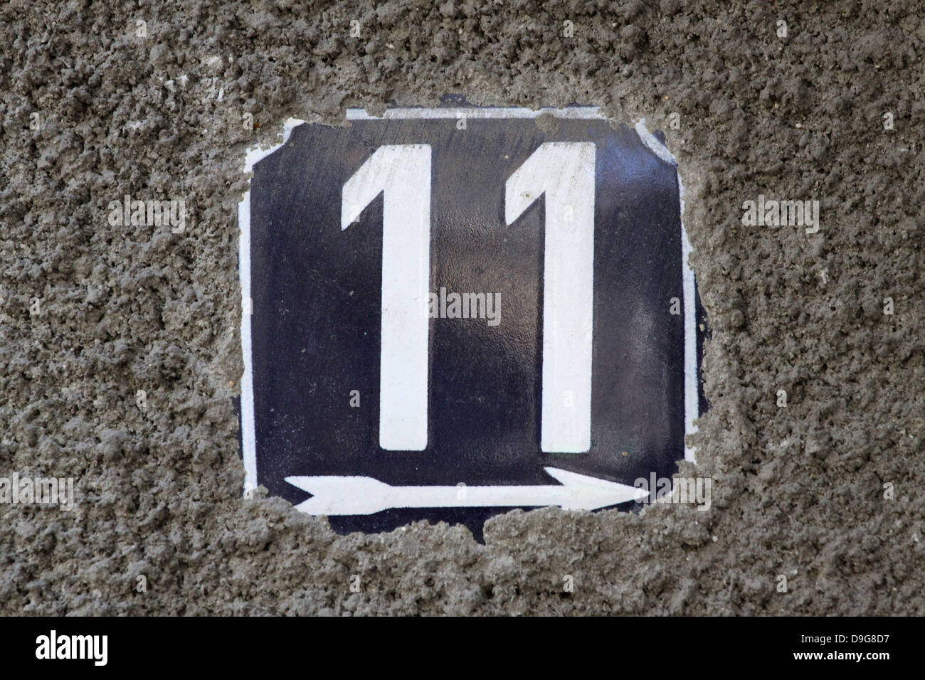 House numbers in different styles and colors (concept for real estate ...