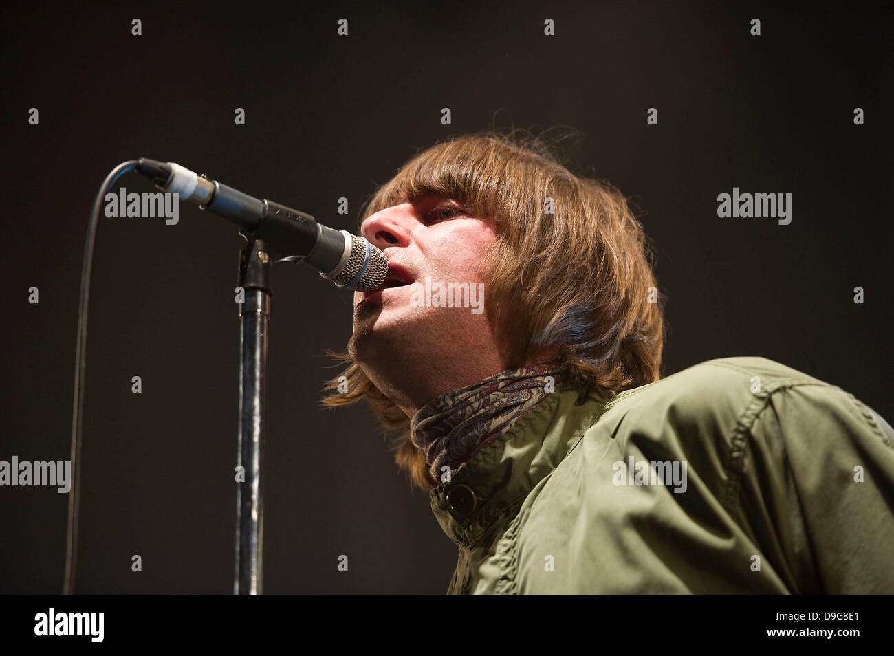 Liam Gallagher performs with his new band Beady Eye at The Troxy London ...