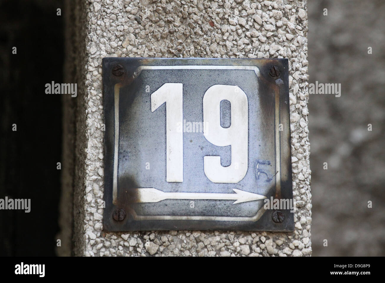 House number and address signs hi-res stock photography and images - Alamy