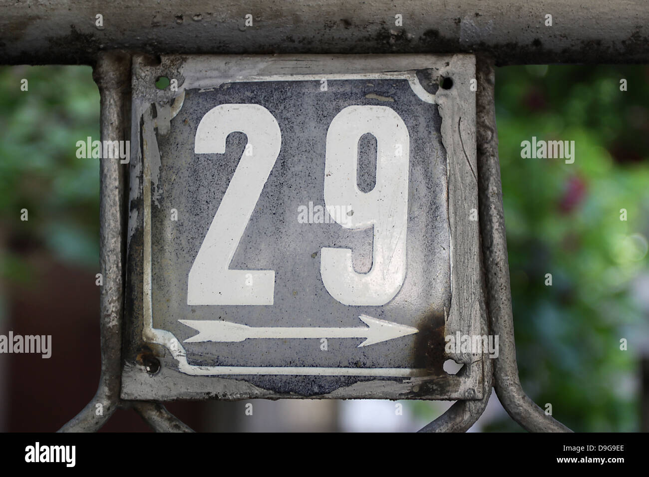 House numbers in different styles and colors (concept for real estate ...