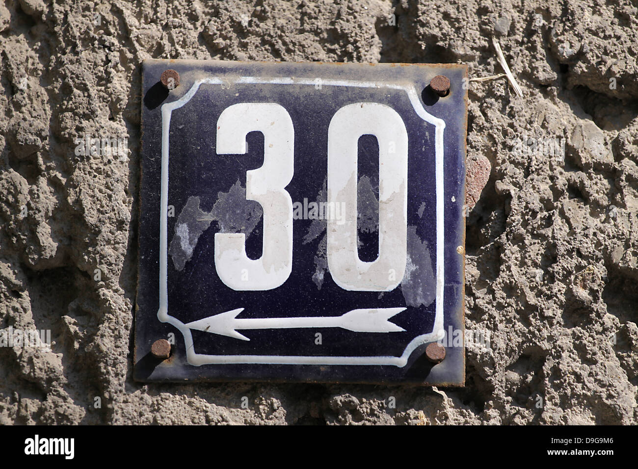 House numbers in different styles and colors (concept for real estate ...